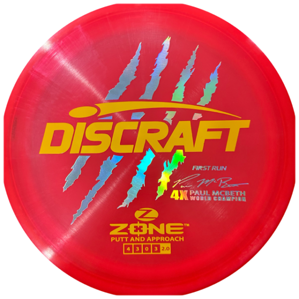 Z Zone Paul McBeth 4x First Run 170-72g - Truly Unique Disc Golf
